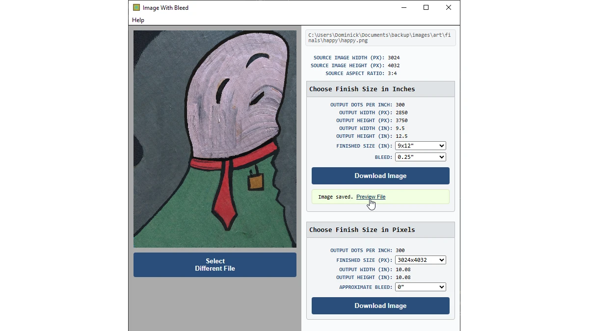 Image with Bleed - Free Software to add Print Bleed to Images